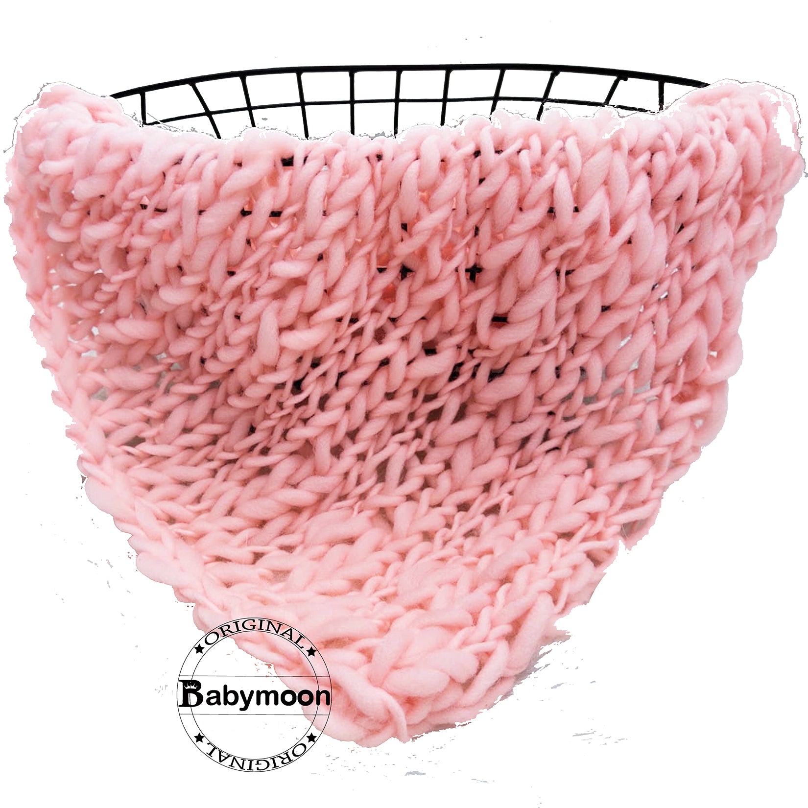 Babymoon Handspun Layer Basket Filler Baby Photography Blanket - Pink ...