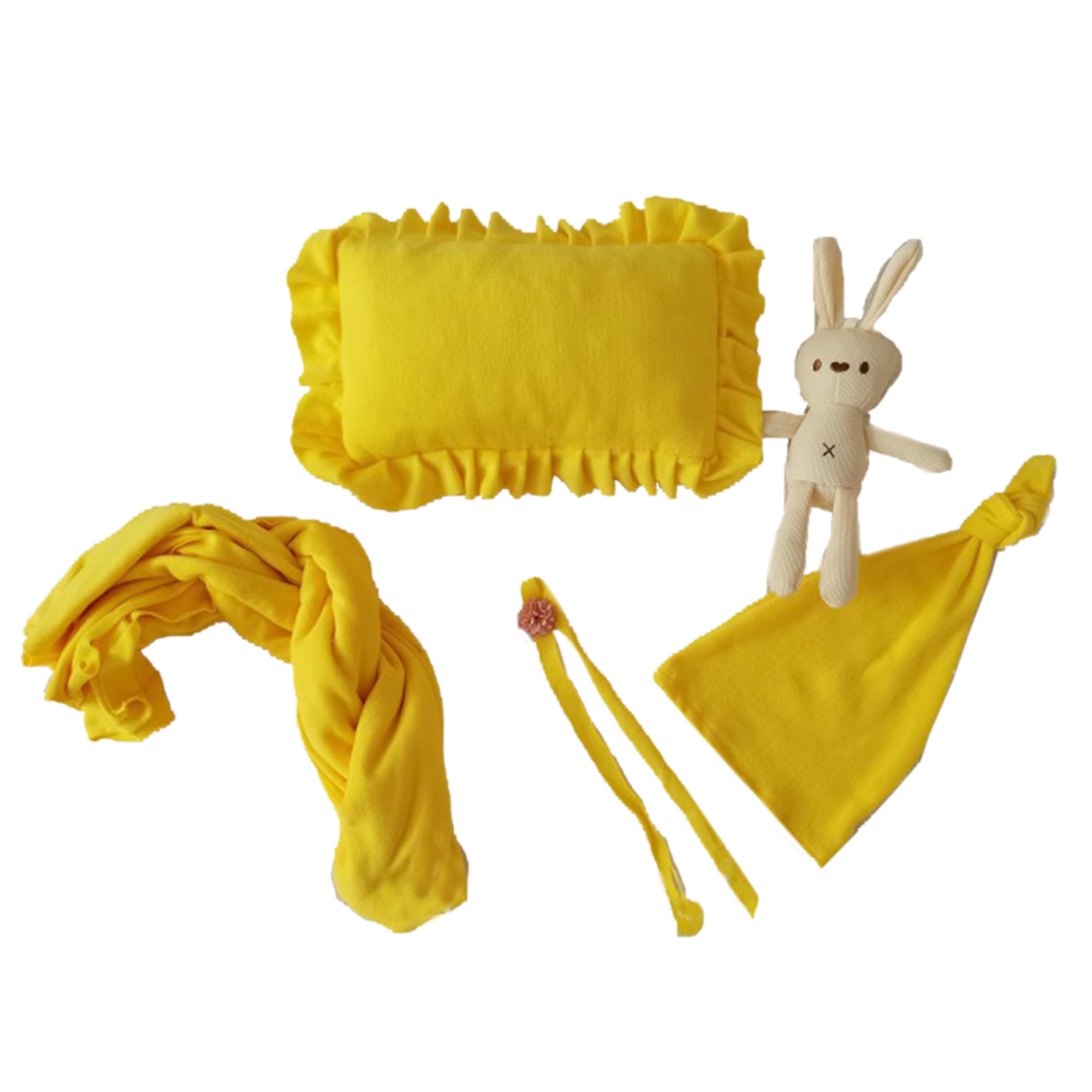 Babymoon Set of 5 | Stretchable Wrap, Cap, Pillow, Toy and Hairband ...