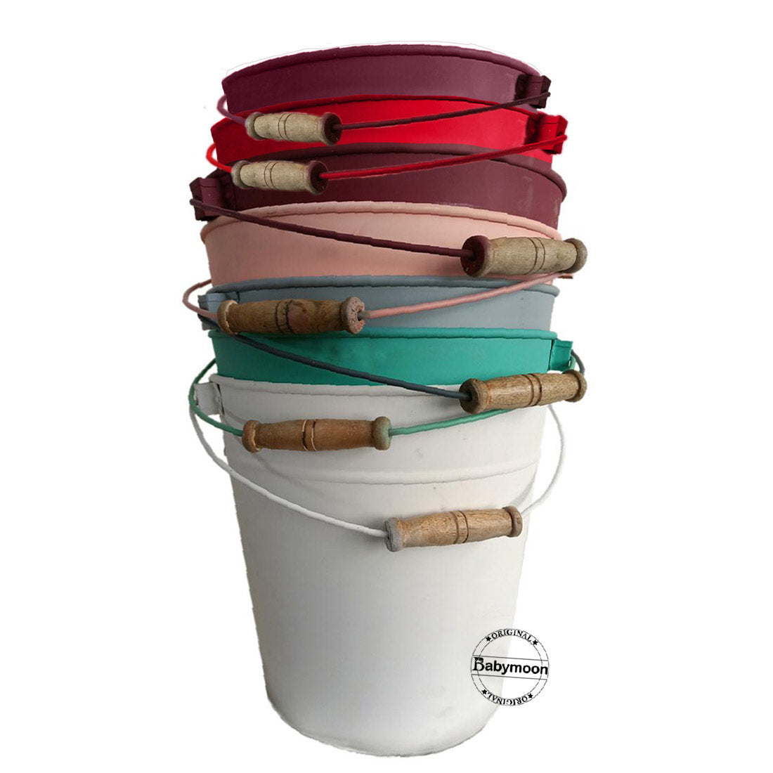 Babymoon Rustic Metal Bucket Photoshoot Prop Furniture Properties ...