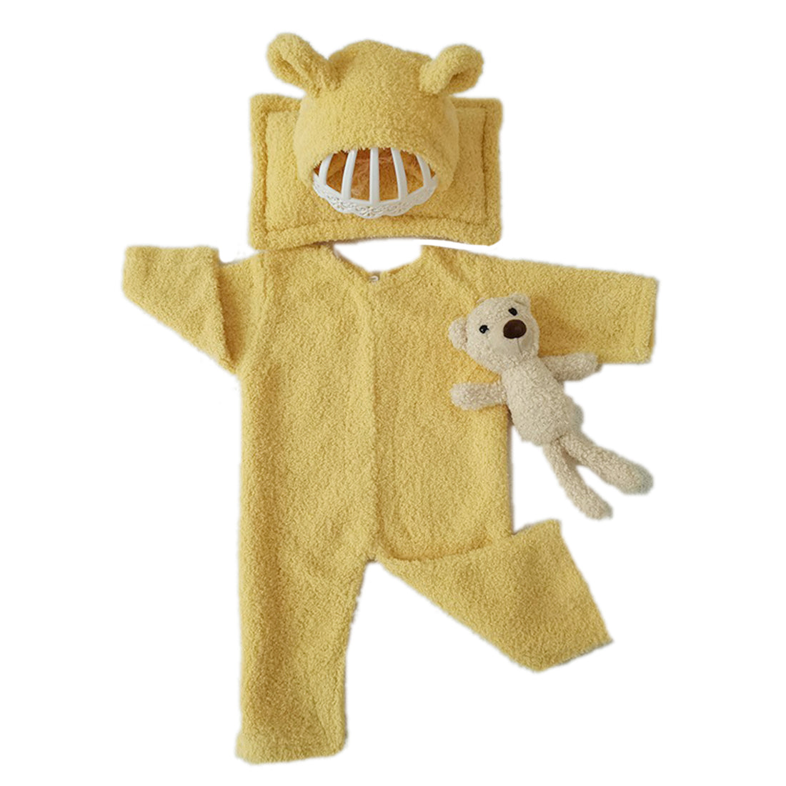 Babymoon (Set Of 4) Velvet Ready Romper, Toy, Pillow & Cap Baby Photos ...