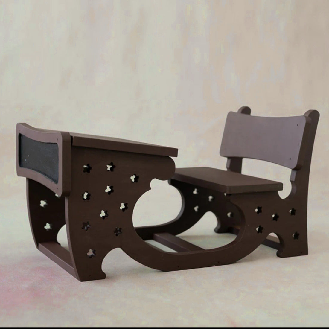 Babymoon Wooden School Bench Desk | Wooden Properties | Baby Photograp ...